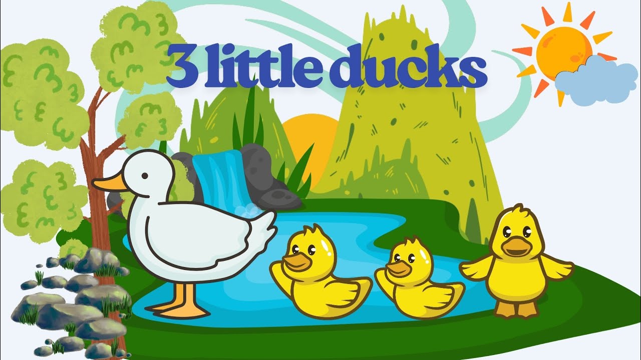 3 little ducks|number song|learn numbers #rhymes #toddlers - YouTube