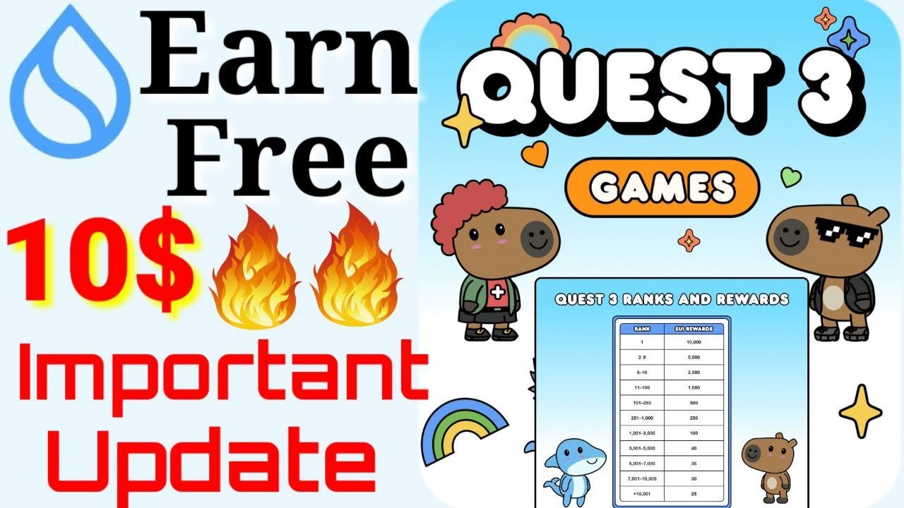 Sui Quest 3 Big Update || Sui Airdrop Confirmed Reward - YouTube