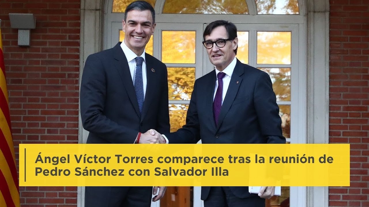 Ángel Víctor Torres comparece tras la reunión de Pedro Sánchez con ...