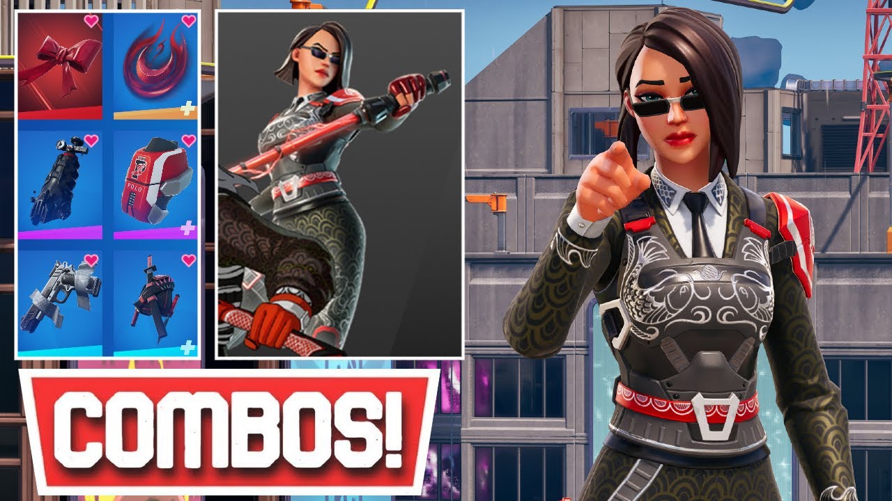 New Best Koi Striker Envoy Skin Koi Kingdom Pack Combos Fortnite Youtube