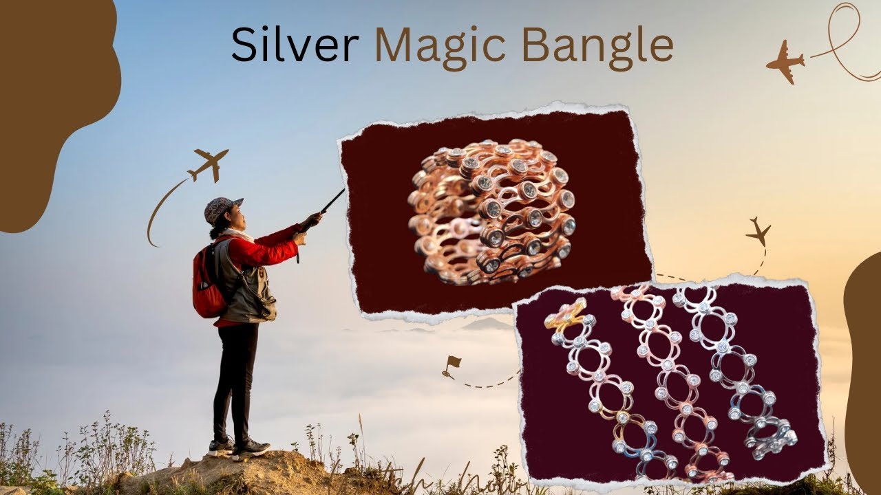 "Pure 925 Silver Magic Bangle | Fancy Two-in-One Ring and Bangle by SJ_Gold" - YouTube