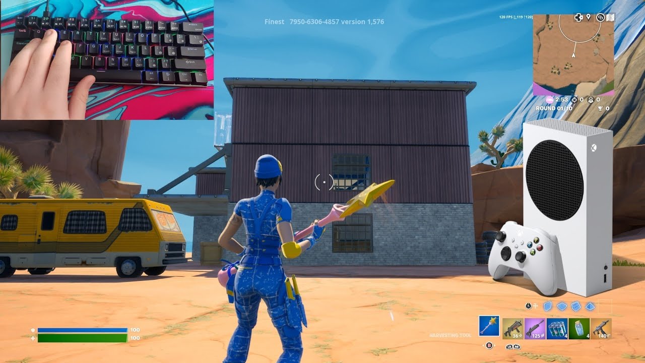 Xbox Series S Fortnite KBM Handcam Gameplay + Best KBM Settinga (4K ...