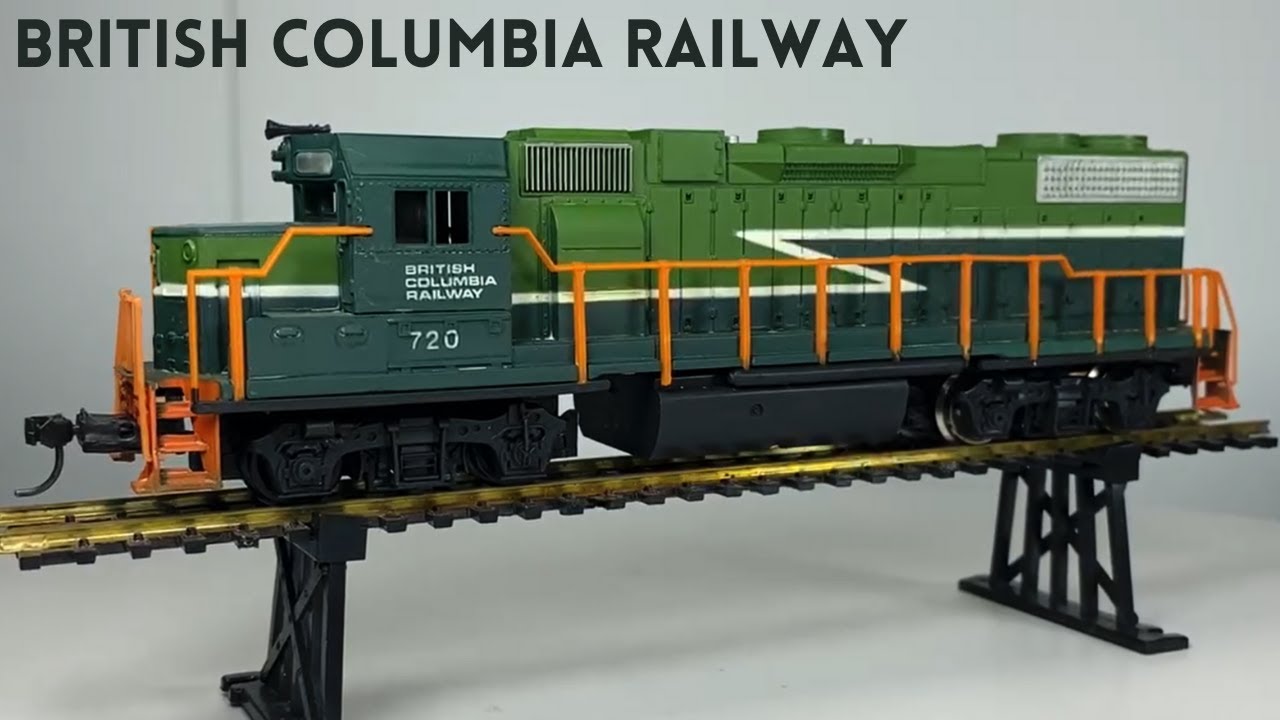 HO Scale #720 British Columbia Railway Diesel Locomotive - YouTube