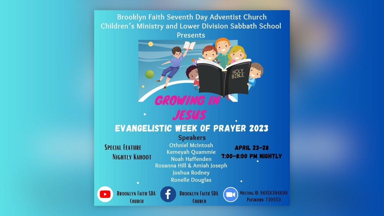 Children’s Week of Prayer - YouTube