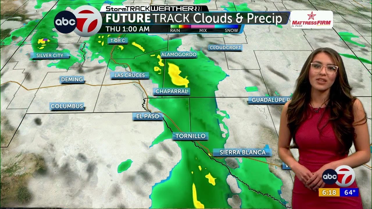 ABC 7 StormTrack Weather: Another warm day in the Borderland, chances ...