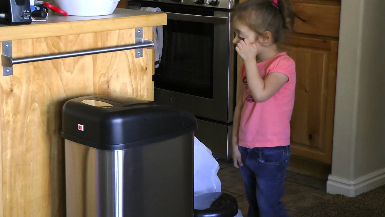 Trash can fun - YouTube