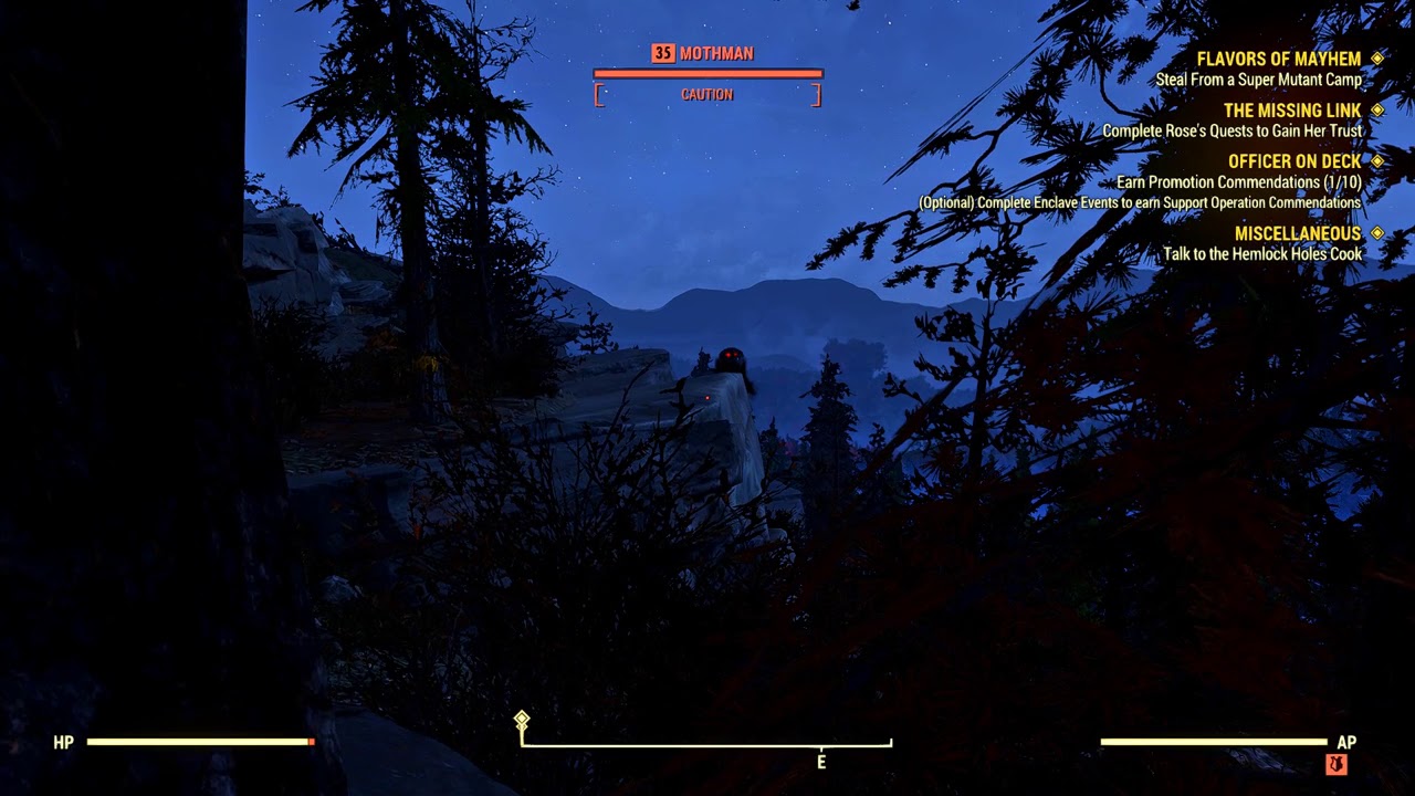 Mothman Sighting FO76 - YouTube