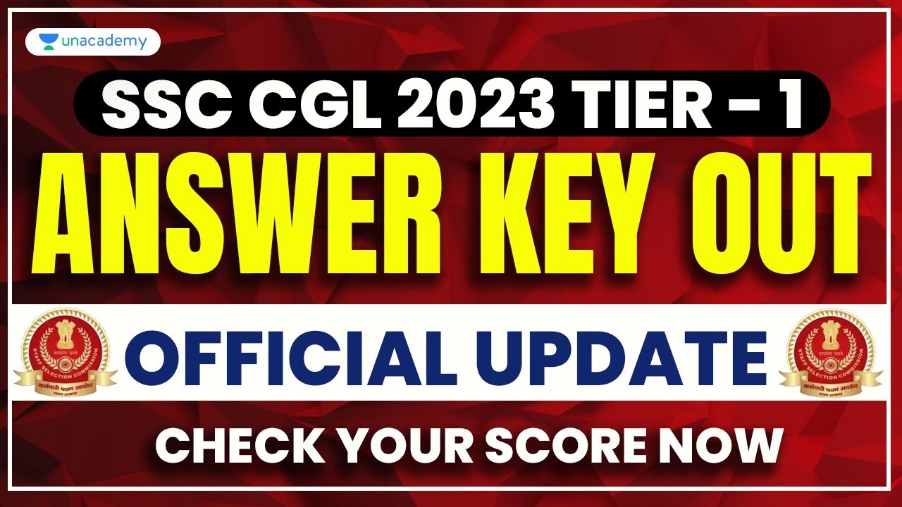 SSC CGL 2023 - Tier 1 | Answer Key | 👇 Official Link Generated | SSC ...