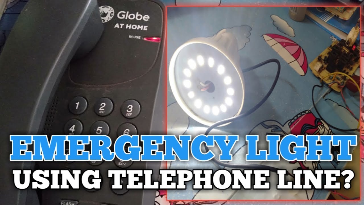 EMERGENCY LIGHT USING TELEPHONE LINE (NO WORRIES DURING BROWNOUTS ...