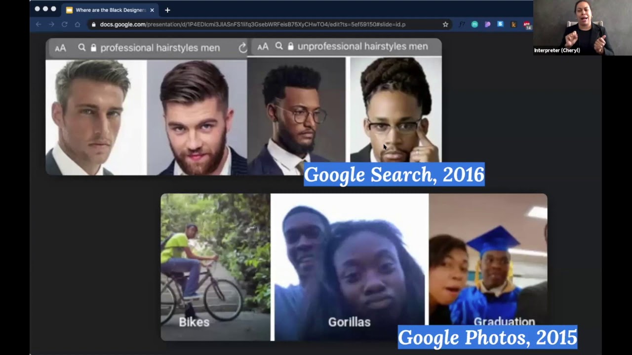 Algorithmic Bias by Shabnam Kashani — Where are the Black Designers? 2020 - YouTube