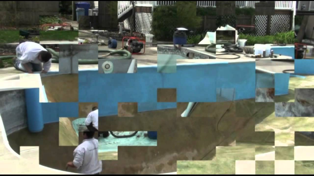 Pool Liner Installation by CHECKERS - YouTube