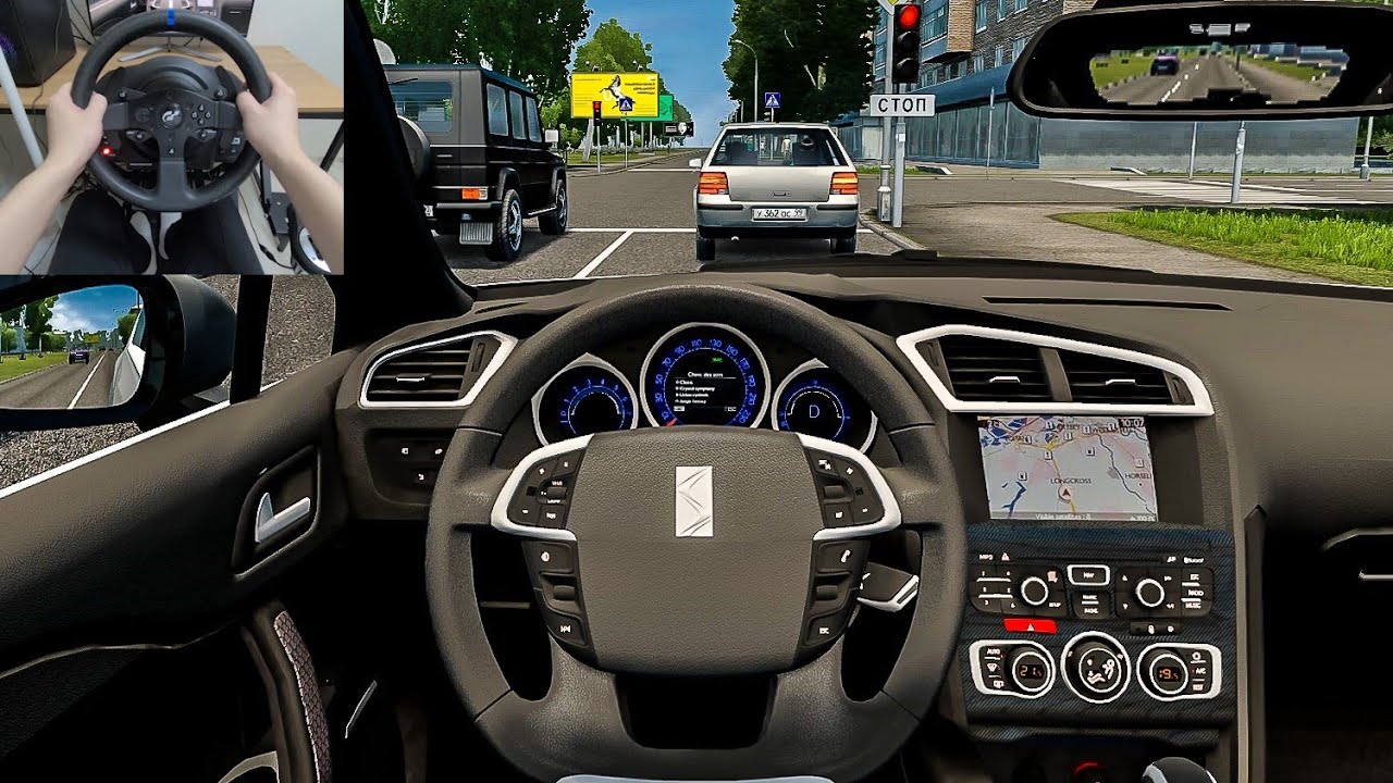 City Car Driving - 2012 Citroen DS4 [Steering Wheel Gameplay] - YouTube