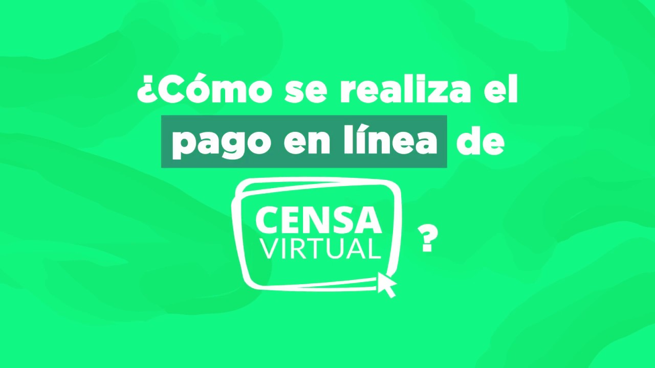 Instructivo de pago CENSA Virtual - YouTube