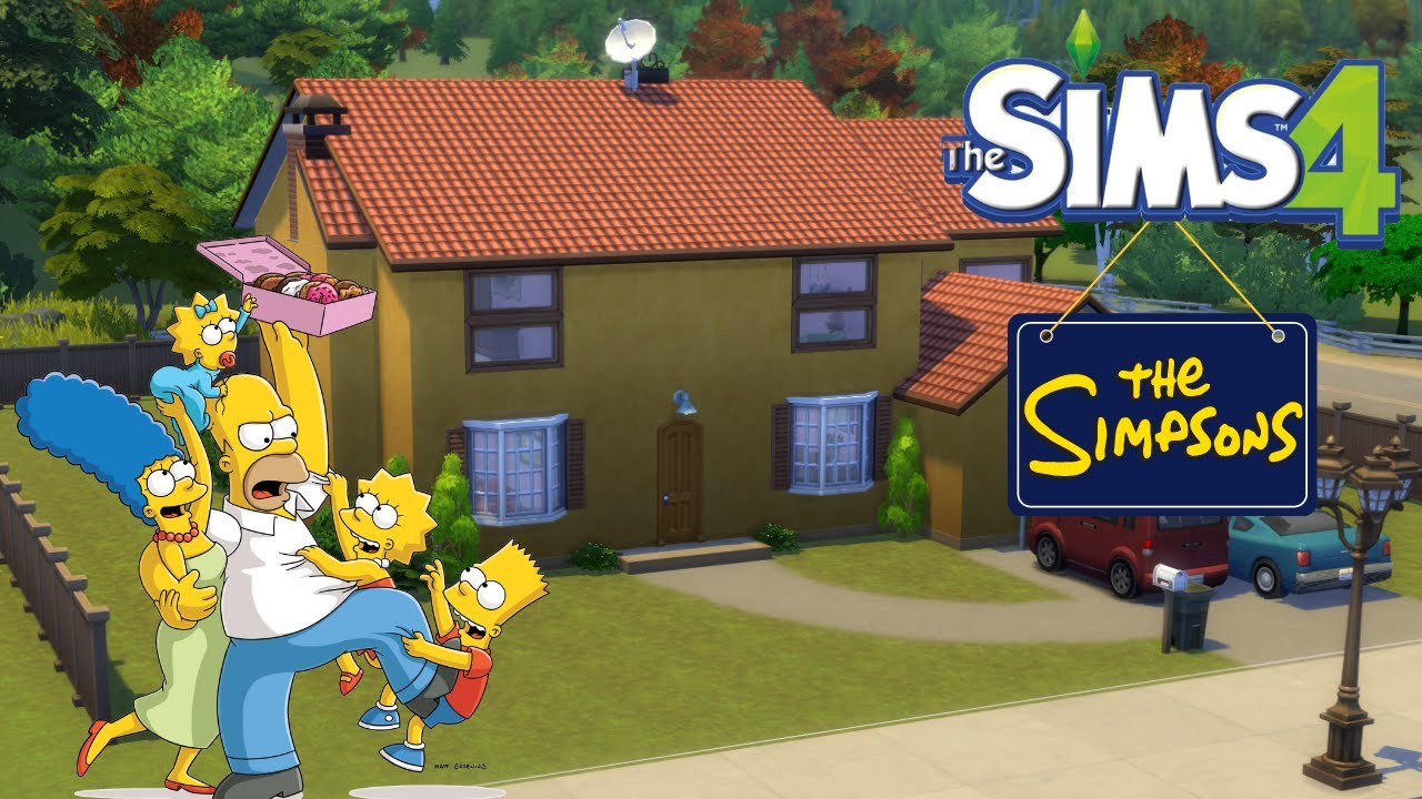 The Simpsons House || The Sims 4 || Speed Build || NO CC - YouTube