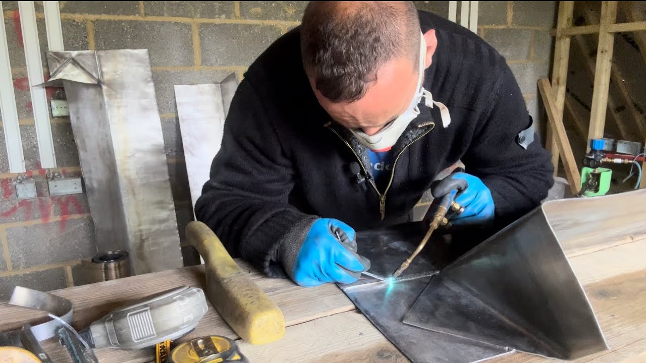 How to make a Lead Front Apron for a Dormer Window - YouTube