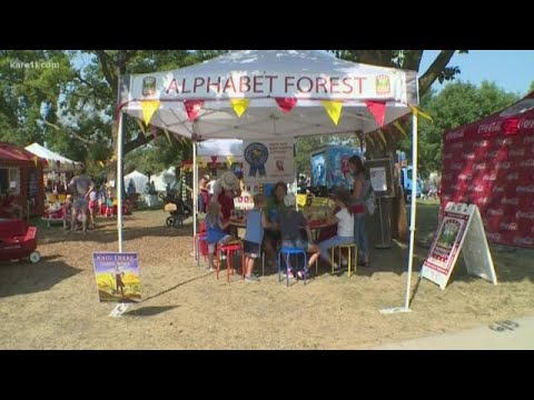 Alphabet Forest at MN State Fair helps kids love to read - YouTube