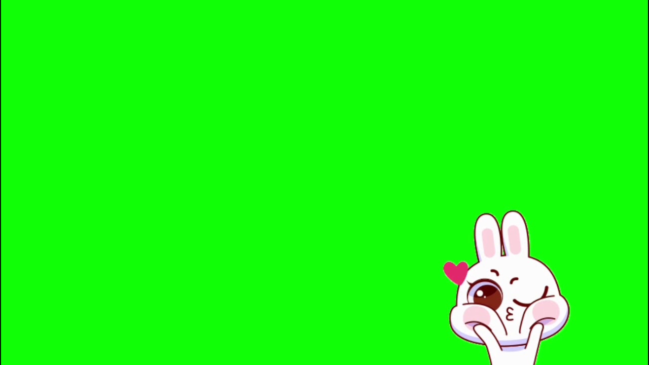 ️GREEN SCREEN EFFECTS: kawaii little bunny - YouTube