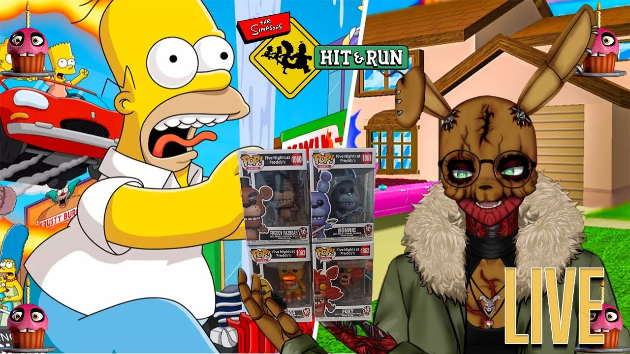 GTA dos Simpsons + Unboxing de Funko pop de FNAF especial 10 anos ...