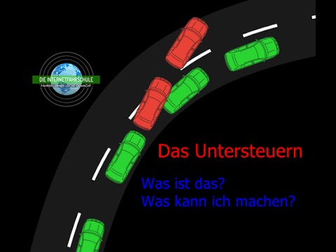 Untersteuern, was ist das? - Fahrphysik - Fahrstunde - Fahrschule - YouTube