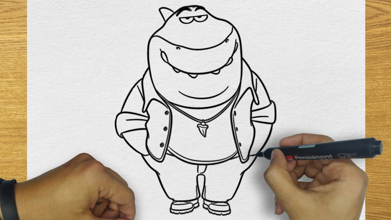 HOW TO DRAW MR. SHARK FROM BAD GUYS | STEP BY STEP | DRAWING MR SHARK ...