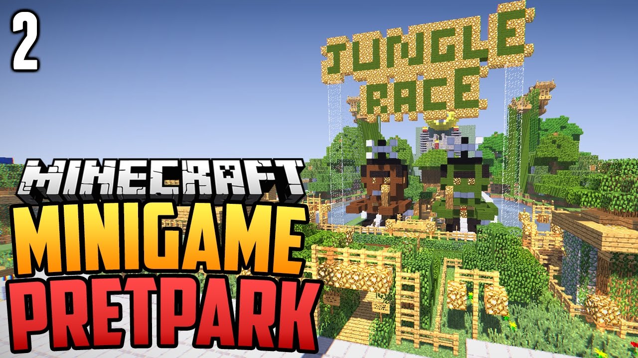 MINIGAME PRETPARK - Minecraft Pretpark - Deel 2 - YouTube