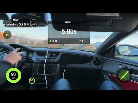 600 PS RWD CLS 55 AMG IWC 0-100 KM/H Dragy Test