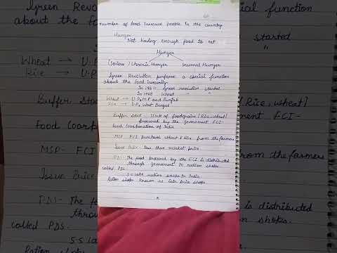 Class 9 Economic Chapter 4 Food security in India Notes😊 - YouTube