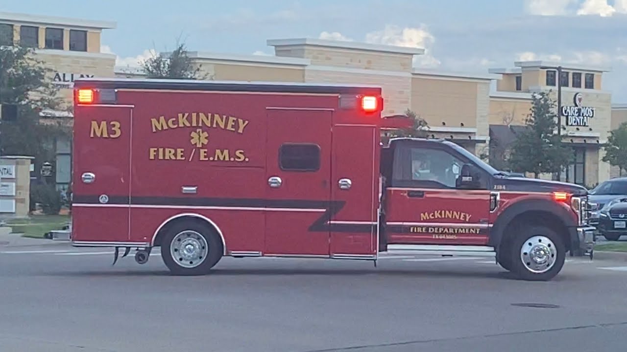 McKinney Fire Department Medic 3 Responding 6-1-22 - YouTube