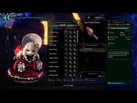 Claiming the Butterfly and Rose Palico Armor from daily bounties ...