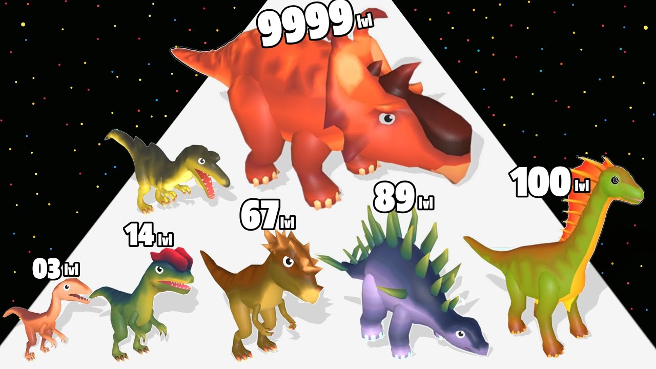 Dino Evolution Rush 3D - Level Up Dinosaur Max Level Gameplay - YouTube