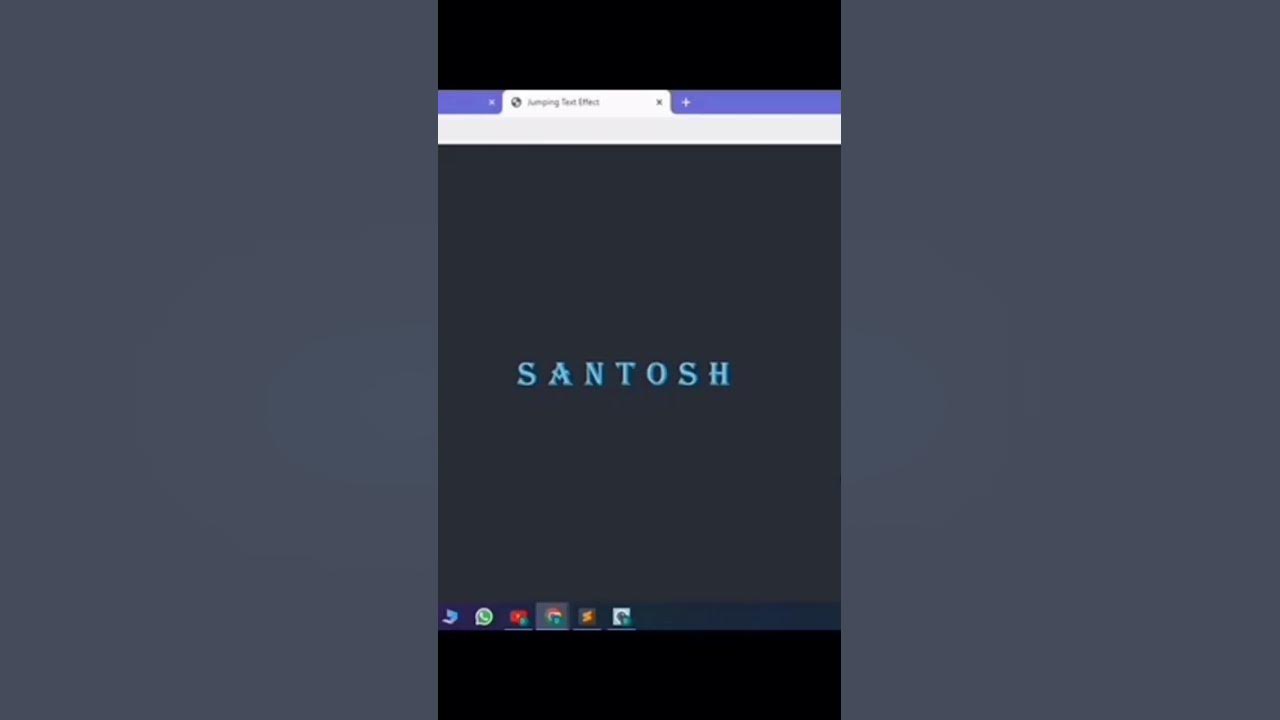 Jumping Text Effect In Css Css Cssanimation Animation Webanimation Trending Youtube