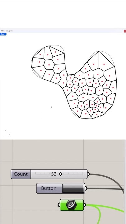 Grasshopper Voronoi Relaxation (Lloyd's Algorithm) #shorts - YouTube