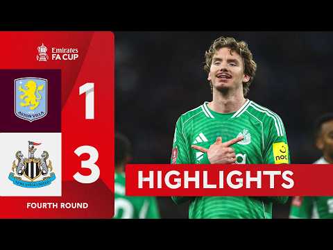 Tonali double downs Villa! 🚀 | Aston Villa (1-3) Newcastle United | Emirates FA Cup 2025-26