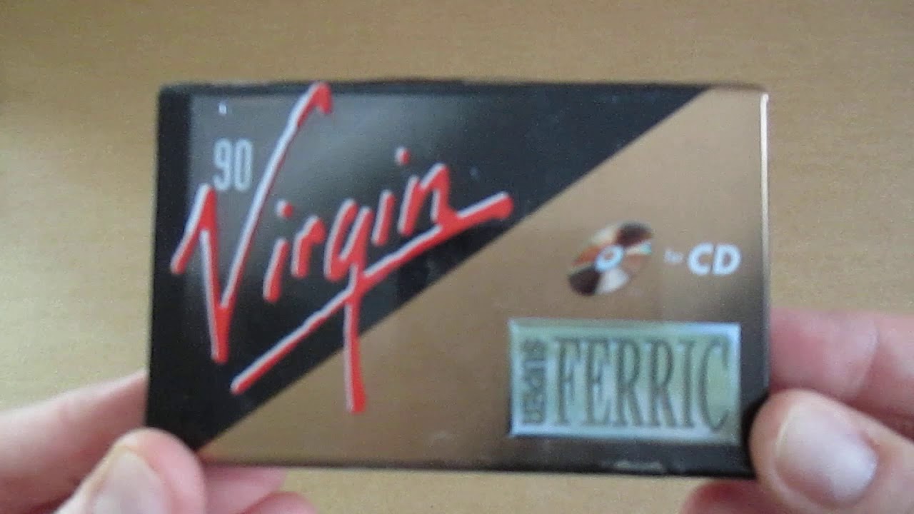 VIRGIN audio cassette tape unwrapping BASF moldy - YouTube