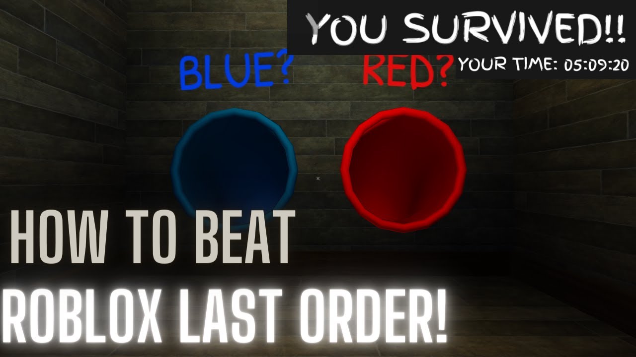 ROBLOX | HOW to beat LAST ORDER! (SURVIVAL PUZZLE OBBY) - YouTube