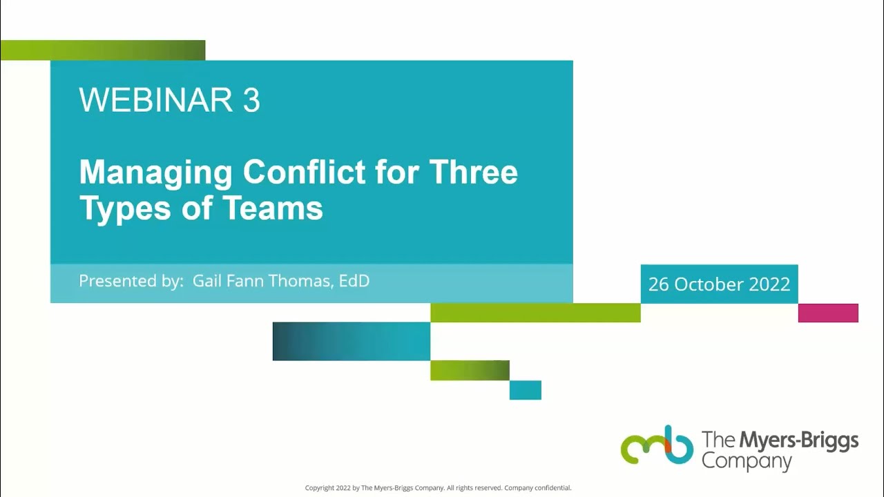 Managing Conflict for Three Types of Teams - YouTube