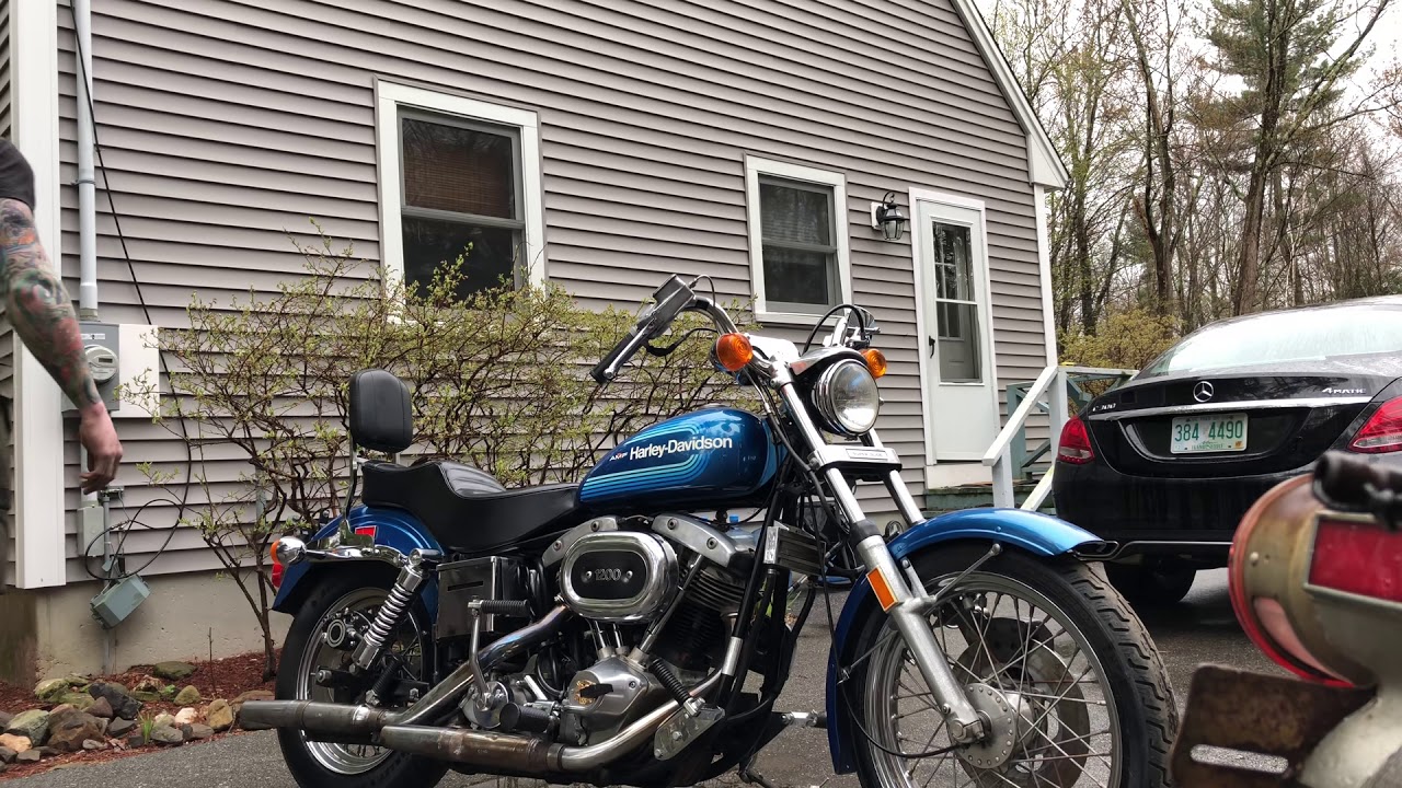 1976 FXE. Original museum quality bike - YouTube