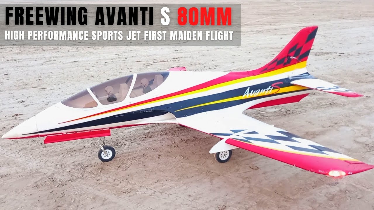 Freewing Avanti S Red 80mm EDF Jet - Maiden Flight | Faisalabad - YouTube