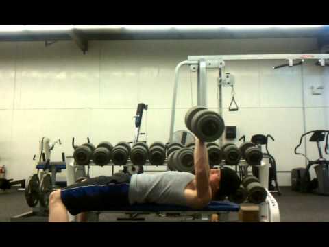 115 lb. Dumbell Bench Press - YouTube