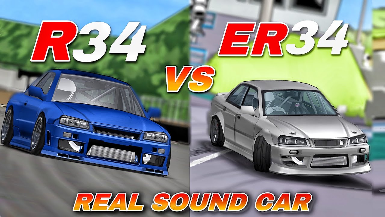 R34 vs ER34 Real Sound Car Drift | Fr Legends - YouTube
