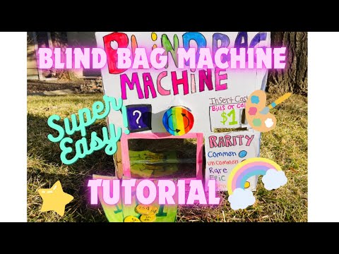 How to make a diy blind bag vending 💕machine#craft#full Tutorial#super ...