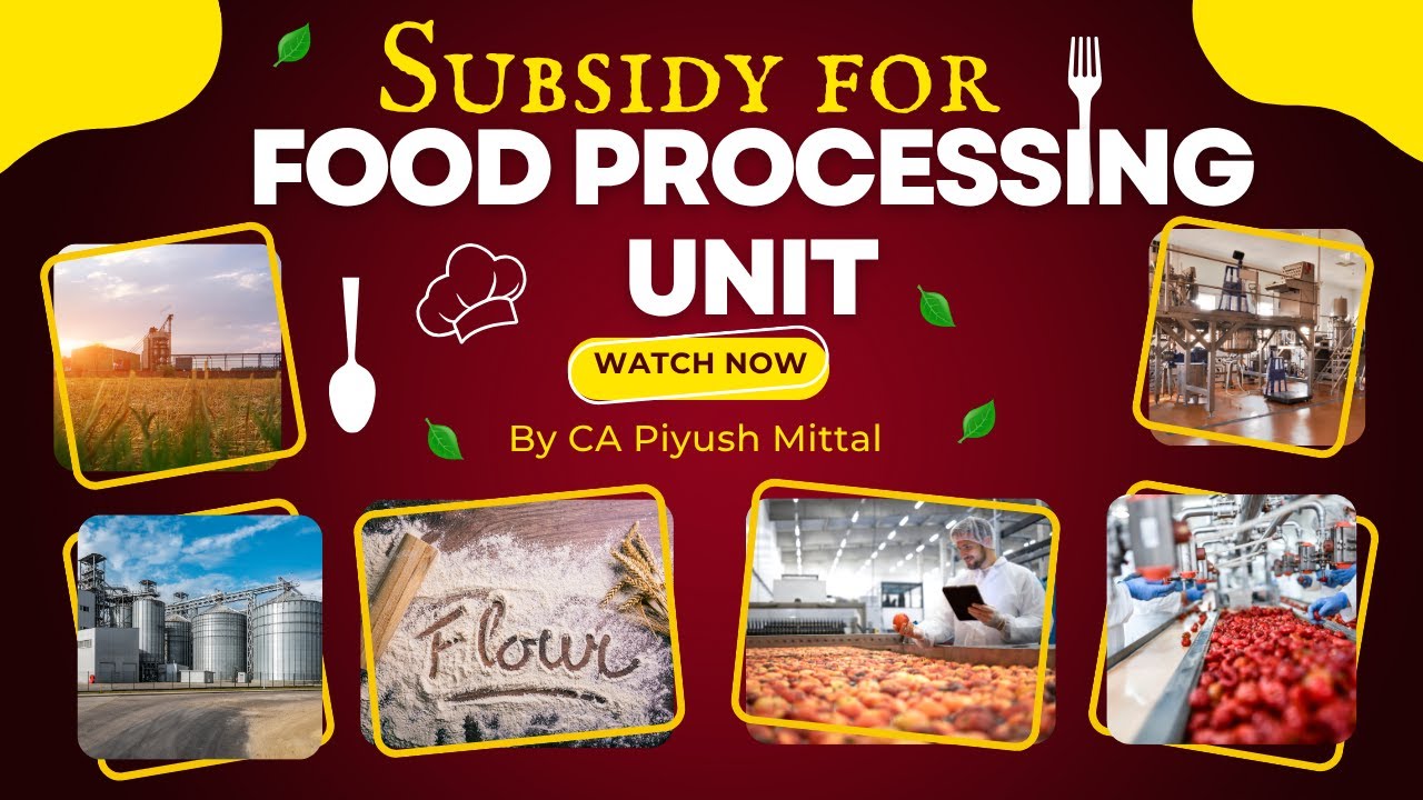 Q&A | Updated Subsidy for Food Proceesing Unit | #mofpi @CAPiyushMittal ...