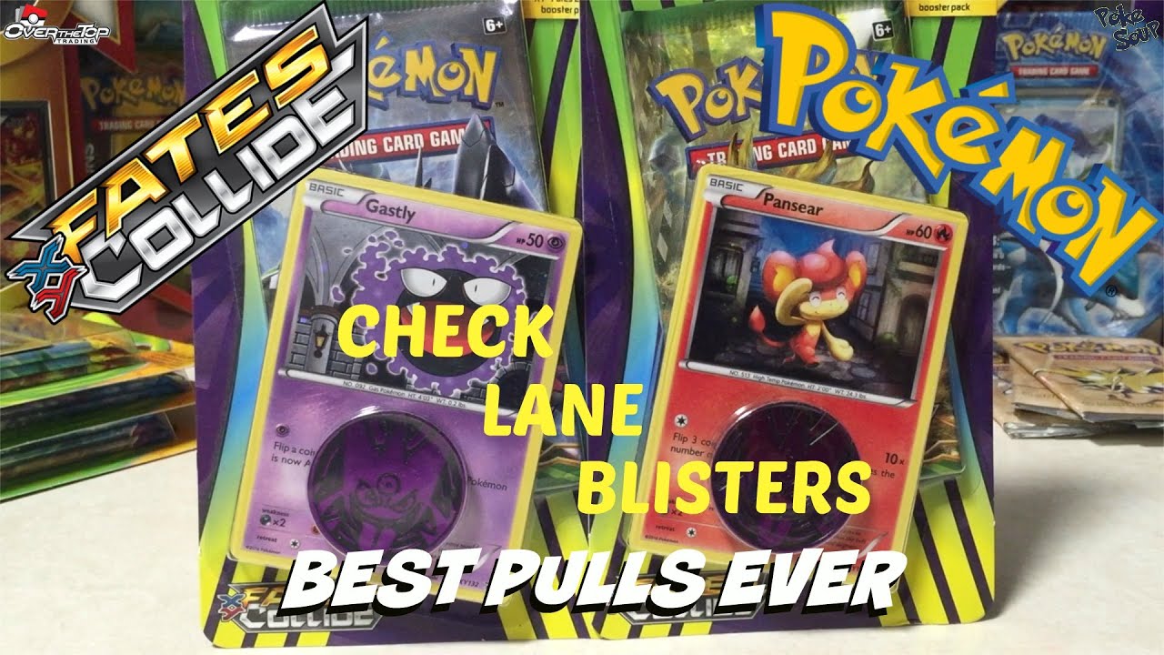 Opening Fates Collide Check Lane Blister Pokemon Cards Booster Packs ...