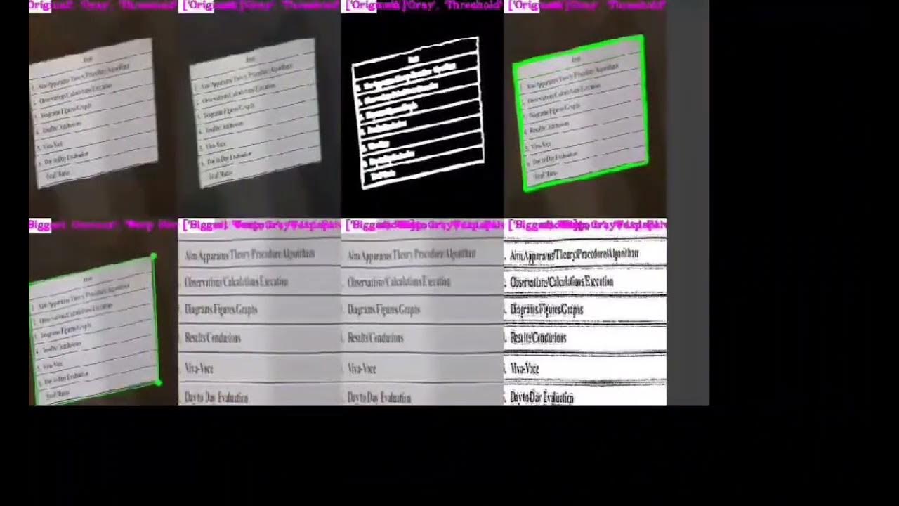 Building Document Scanner using OpenCV - YouTube