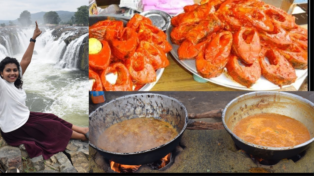 HOGENAKKAL Meen Kulambu I ஒகேனக்கல் மீன் குழம்பு சாப்பாடு I HOGENAKKAL ...