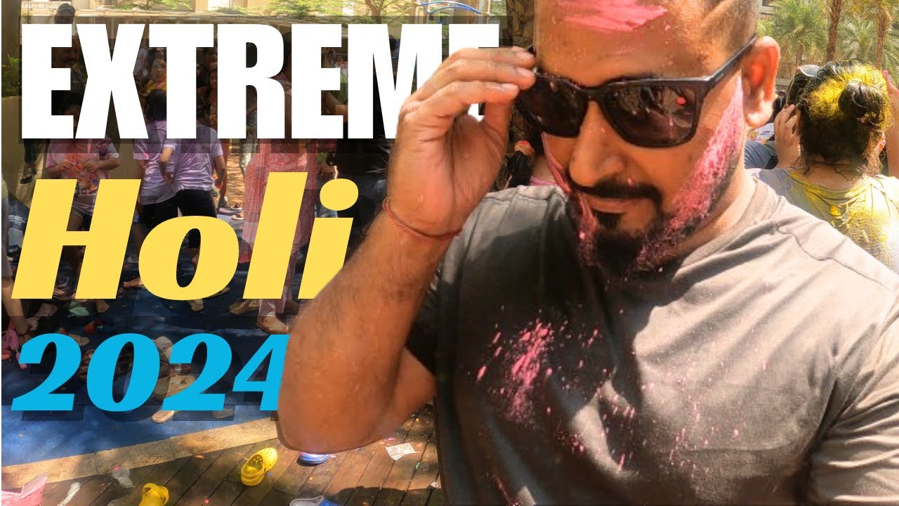 Extreme Holi Celebrations | Holi Vlog 2024 | Pool Party, Rain Dance, DJ ...