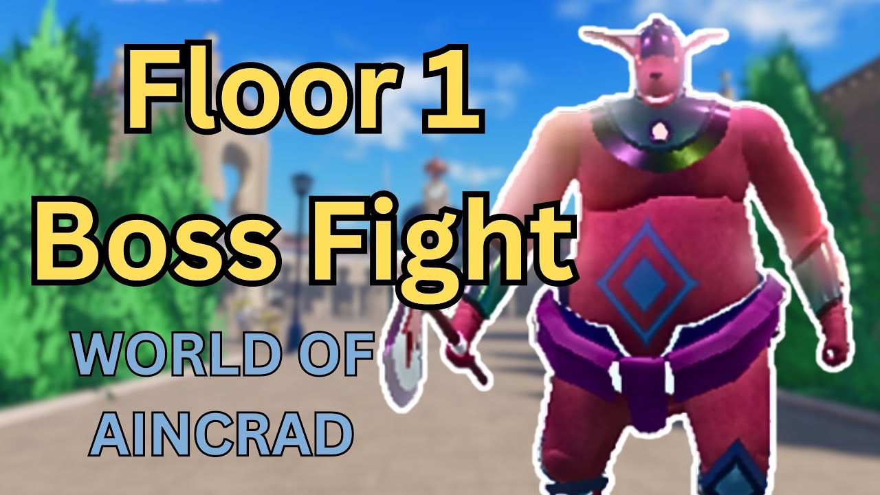 How I Defeated Floor 1 Boss | Roblox World of Aincrad - YouTube