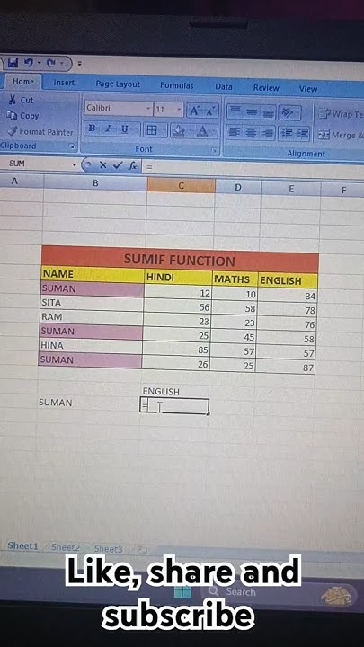 How to use sumif function in excel 🔥|| sumif formula|| - YouTube