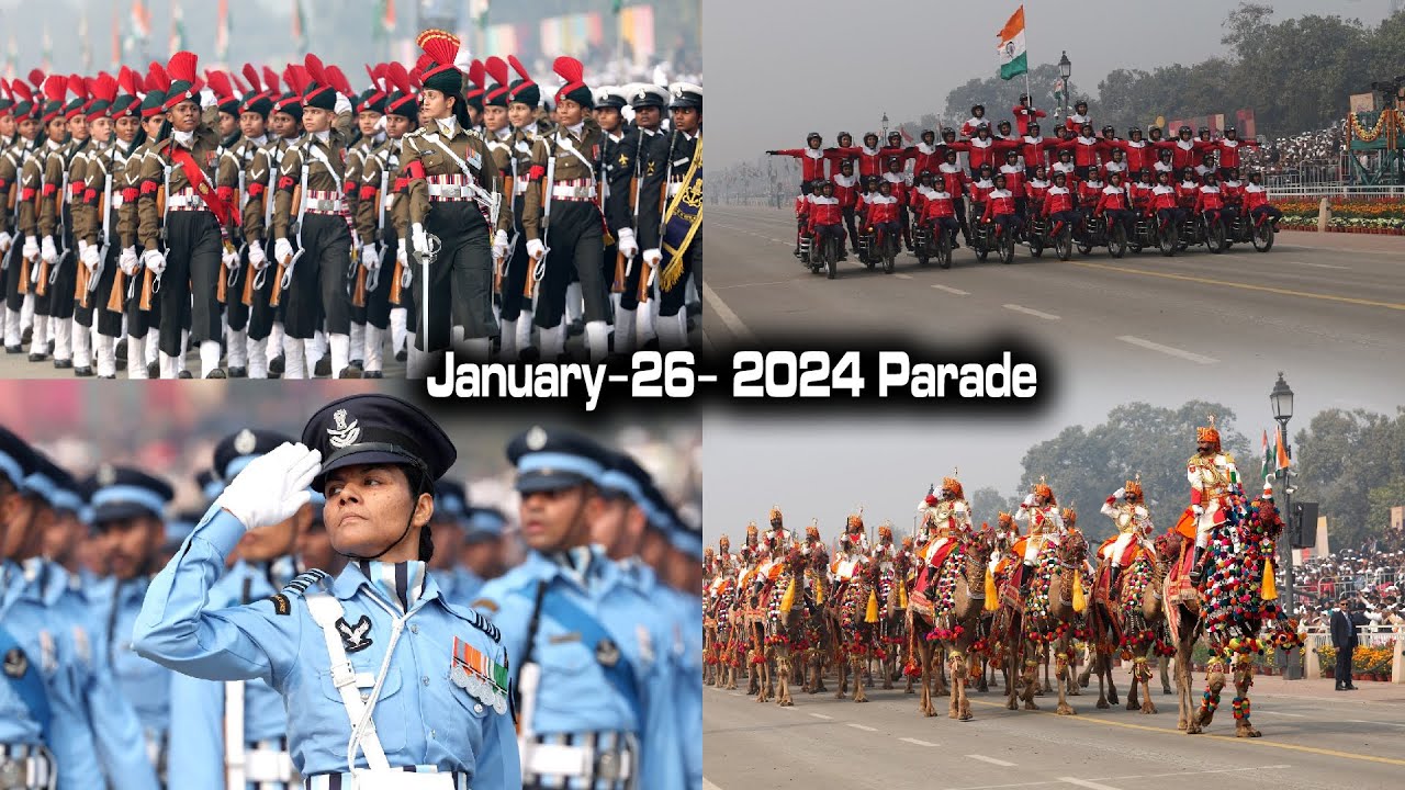 75th Republic Day Parade from Kartavya Path | 26 January 2024 Parade ...