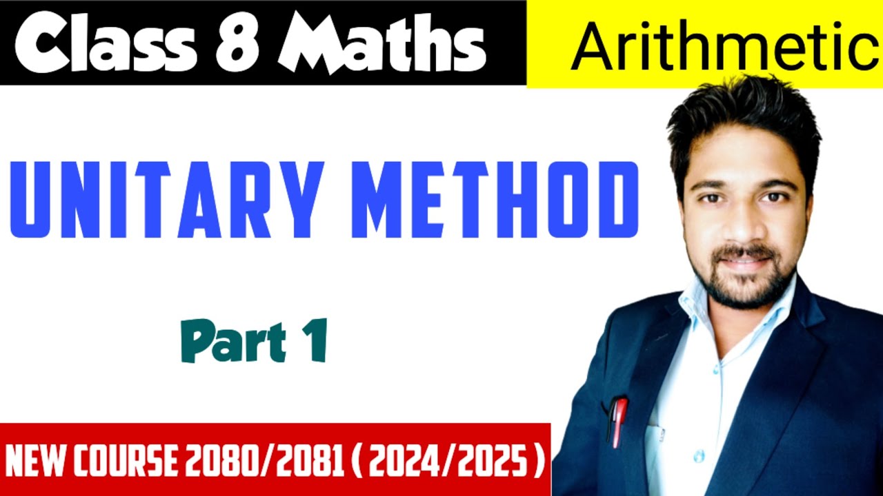 Unitary Method Class 8 @mathmantra1 - YouTube